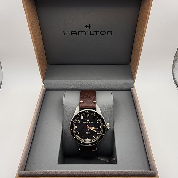 Hamilton Khaki Aviation Pilot Pioneer ~ Mens Watch ~ H76205530 ~ Floor ...