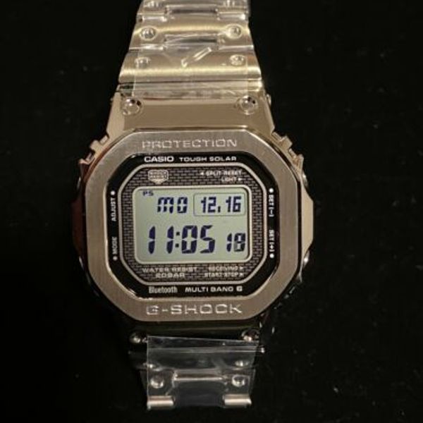 Casio G-Shock GMWB5000D-1 Connected Solar Powered Stainless Steel Watch ...