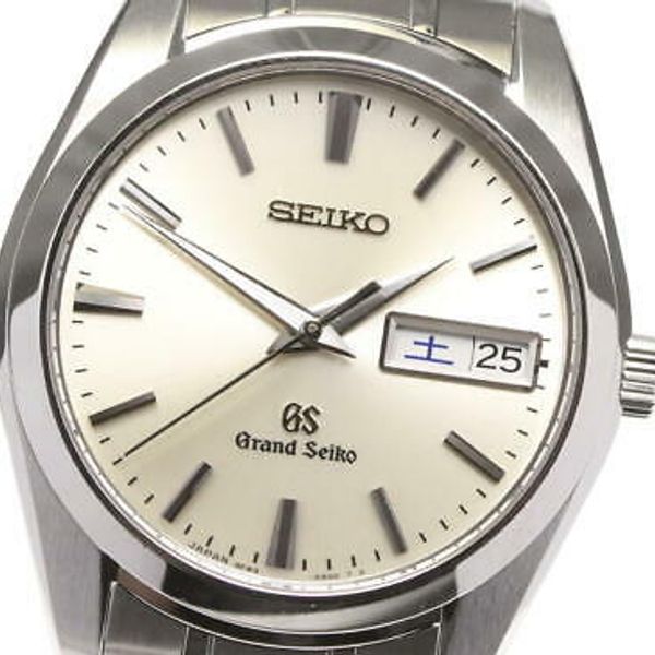 SEIKO Grand Seiko SBGT035 9F83-0AH0 Day date Silver Dial Quartz Men's ...