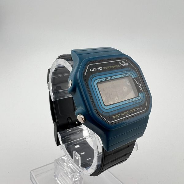 Casio W-200 BLUE Marlin 100 Meter Digital Watch Module 108 Working RARE ...