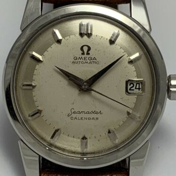 Vintage Omega Seamaster Calendar Cal 502 Rare Dial SS Case 2849 ...
