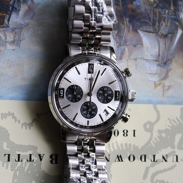 Timex 'Marlin' Silver Chronograph. Unworn, in perfect, mint condition ...