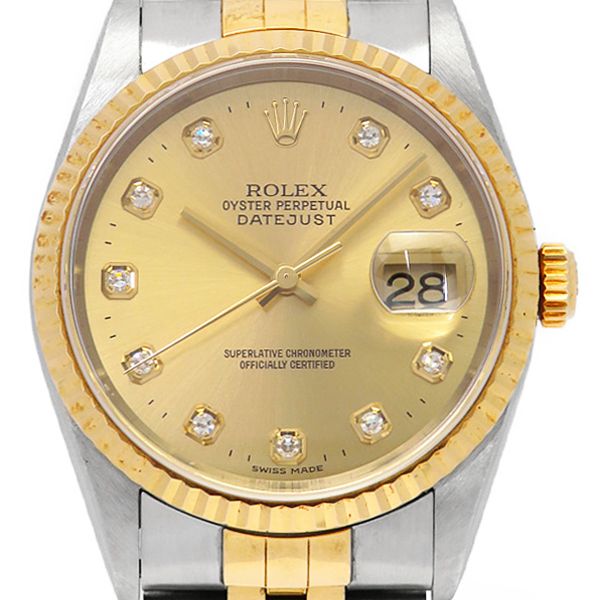 [ROLEX] Rolex "Datejust 10P diamond" 16233G U number Made around 1997 ...