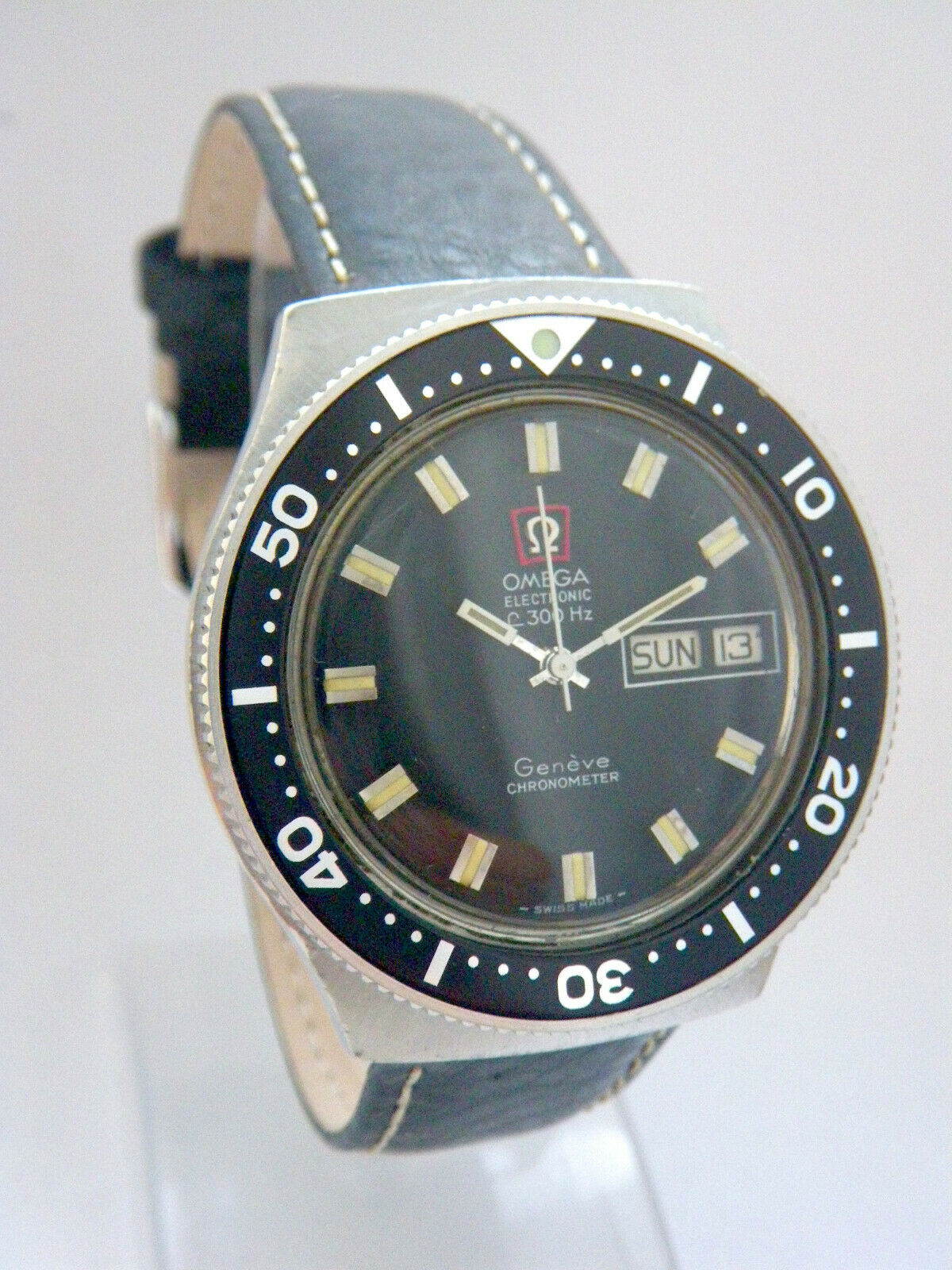 1972 Omega F300 Geneve chronometer Diver Stimmgabeluhr, 198.029 ...