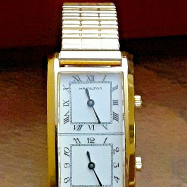 Registered Edition Hamilton American Traveler 6274 Dual time Quartz Watch | WatchCharts Marketplace