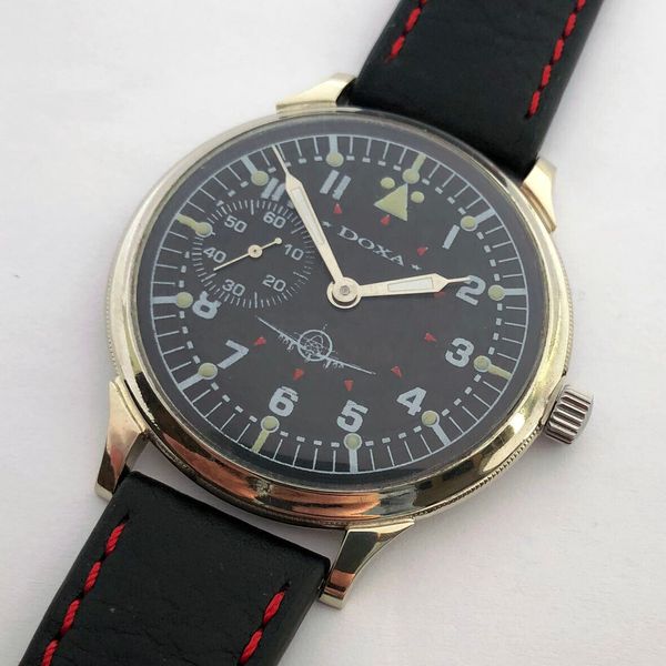 Rare BIG Marriage Military STYLE DOXA Locle Swiss Wristwatch Aviator ...