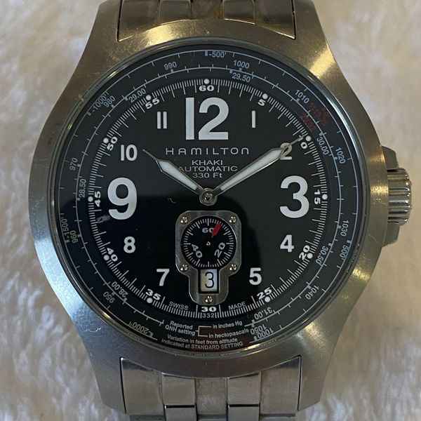 HAMILTON Khaki Aviation H765150 Black Dial Automatic Watch ...