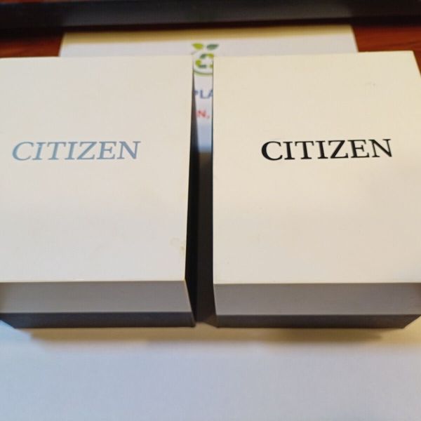 SET OF TWO (2) CITIZEN EMPTY WATCH BOXES - OEM FOR MEN'S WATCHES ...