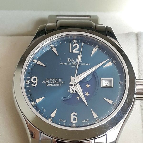 Ball Engineer II Ohio Moon Phase NM2082C-SJ-BE Ball RR1801 Automatic ...