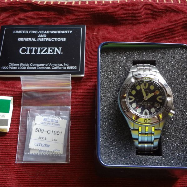 Citizen Air Diver Promaster GMT Duratect Titanium BJ9104-56L BJ9104 GMT ...
