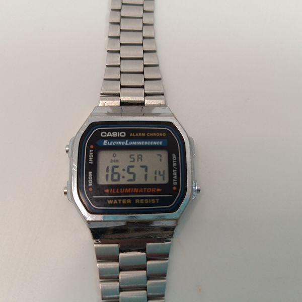 Casio A168 Vintage Digital Watch Stainless Steel | WatchCharts Marketplace