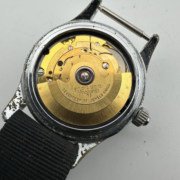 1970 N9 Bulova Automatic 17 Jewel Braille Dial Mens Vintage Wristwatch ...