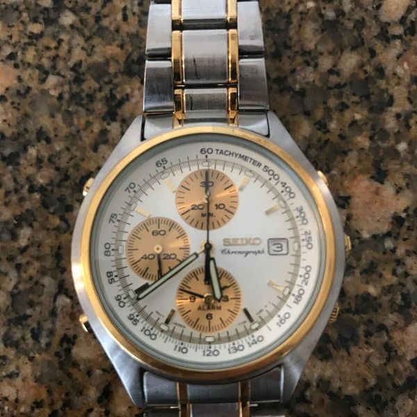 Seiko 7t32 7c80 Chronograph Alarm Vintage Circa 1990 | WatchCharts