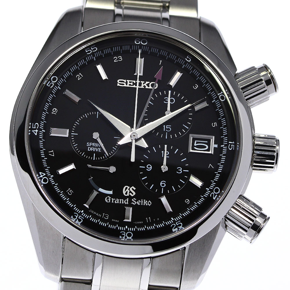 Beautiful goods ★ With box [SEIKO] Seiko Grand Seiko Chronograph Power ...