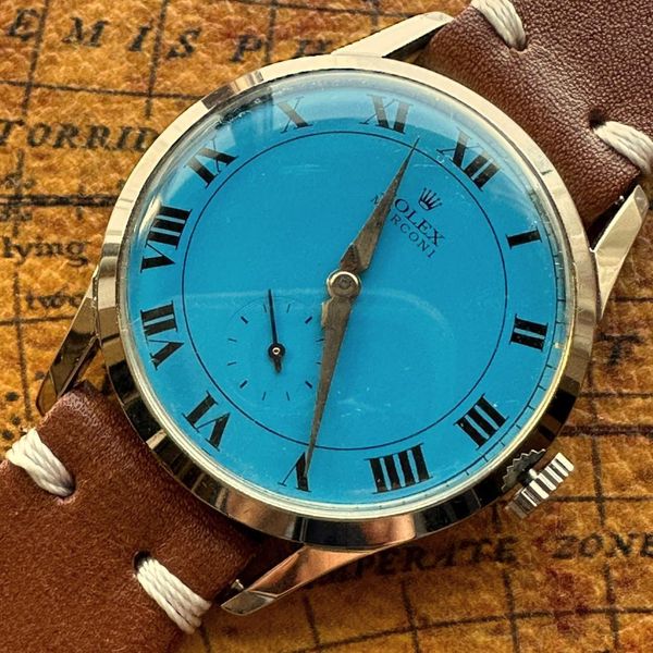 Rolex Marconi Ref.1342 Vintage Antique Blue Dual Hand Winding ...