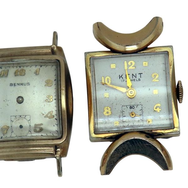 Lot 10 Vintage Gold Filled Gruen Wakmann Bulova Benru Helbros Kent ...