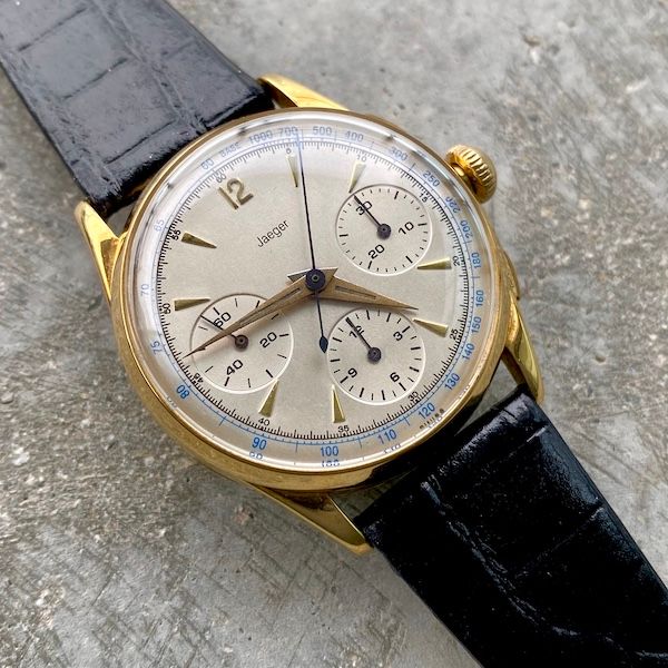 Jaeger 18K Gold Chronograph Watch Reference 2634 | WatchCharts