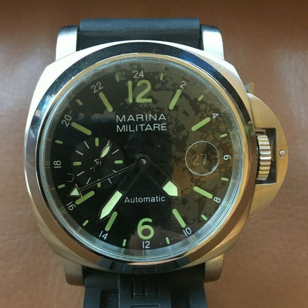 Marina Militare GMT, 44mm Automatic watch, upgraded strap | WatchCharts