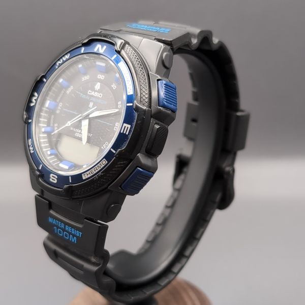 Casio SGWâ 500H Twinâ Sensor Compass Watch Thermometer & World Time ...