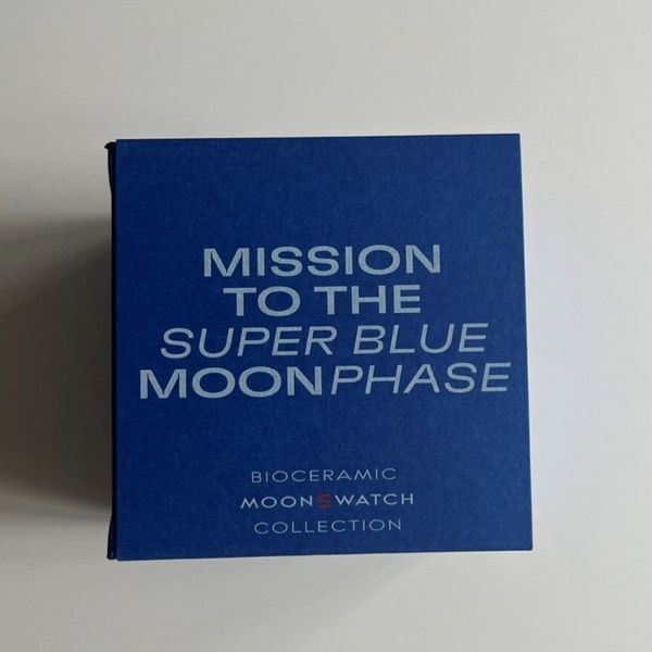 Swatch x Omega Mission To TheSuper Blue Moon Phase (with receipt ...