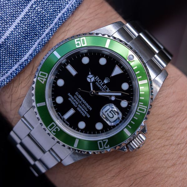 FS: 2006 Rolex Submariner Date Ref. 16610LV Kermit | 2026 RSC Service ...