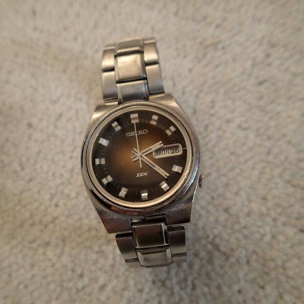 Vintage SEIKO DX Automatic 6106-7619. Brown Dial | WatchCharts