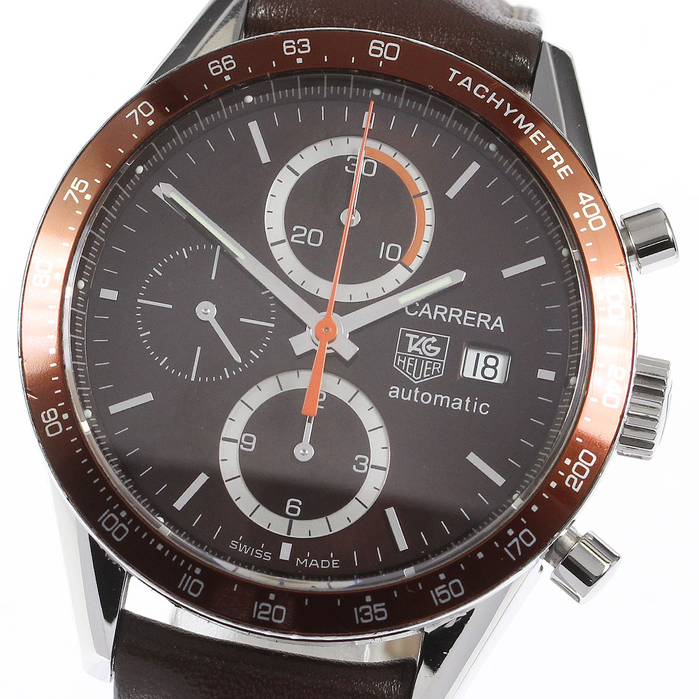 [TAG HEUER] Tag Heuer New Carrera Tachymeter Chronograph CV2013-1 ...