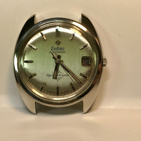Vintage Zodiac Electronic Men's Spacetronic Wristwatch cal. 91 Movement ...