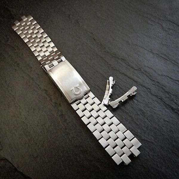 OMEGA Rare Ref 1040/518 Brick Link Constellation C Bracelet Strap STEEL ...