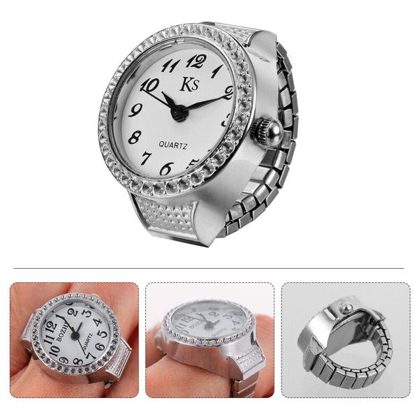 1pc Creative Ring Watch Pretty Finger Watch Practical Finger Ring Watch ...