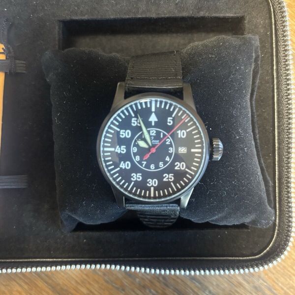 LACO By LACHER Date German Pilot Quartz W/ Box | WatchCharts Marketplace