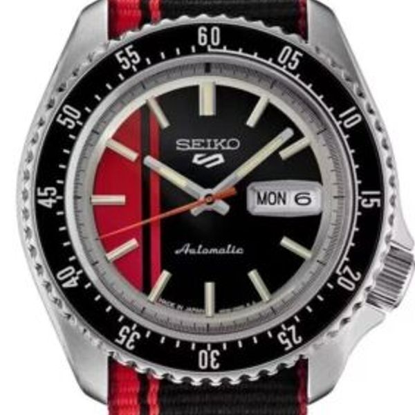 Seiko 5 Sports U.S. Special Creation 42.5 mm Red Dial Men's Watch ...
