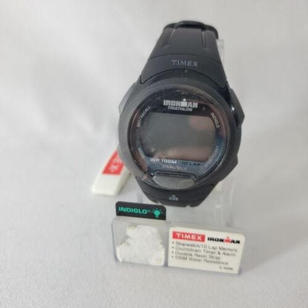 Timex Ironman T5K608 WF Men's Watch NEW Digital Triathlon Black - Needs Battery! | WatchCharts ...