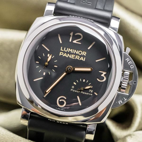 Panerai 423 Luminor 1950 3 Days Power Reserve 47 mm Black Dial PAM00423 ...