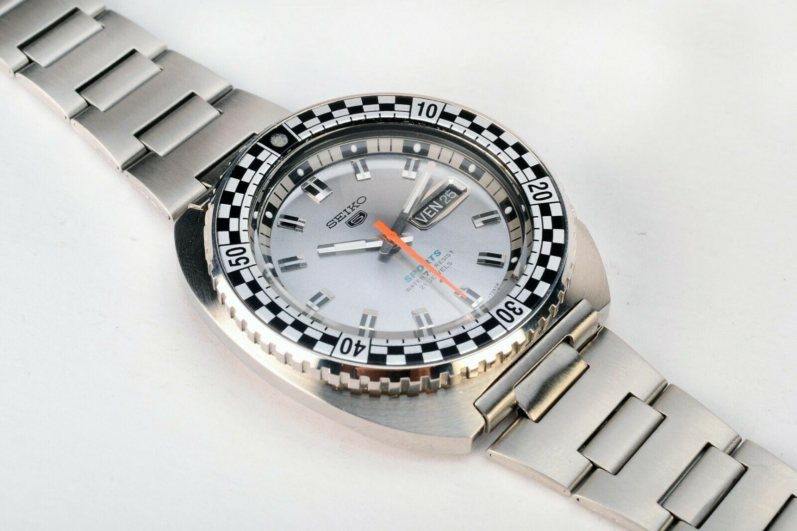 Rare Vintage Seiko Rally 6119-7173 Sport 5 Day Date Automatic S.Steel ...