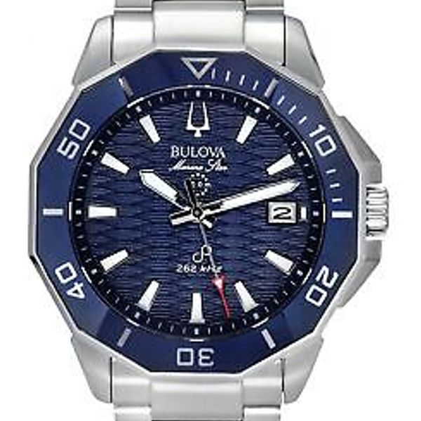 Bulova Marine Star Precisionist Blue Dial Quartz Diver's 200M Men's ...