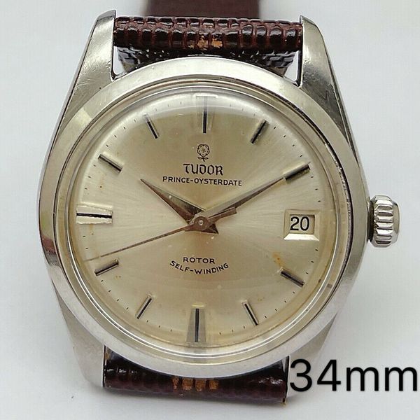 Tudor 7966 Small Rose Prince-Oysterdate Auto Men's Vintage Watch 34mm ...