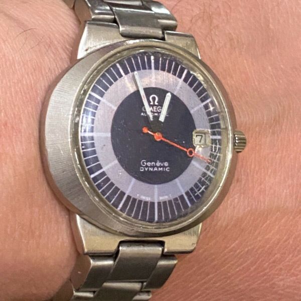Nice vintage omega geneve dynamic automatic men wrist watch ...