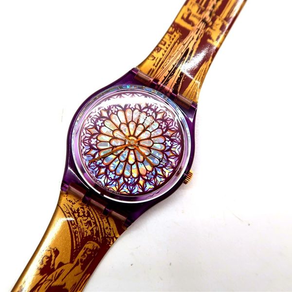 NEW Swatch Watch QUASIMODO GV108 with Case and Papers 1994 NEW BATTERY ...