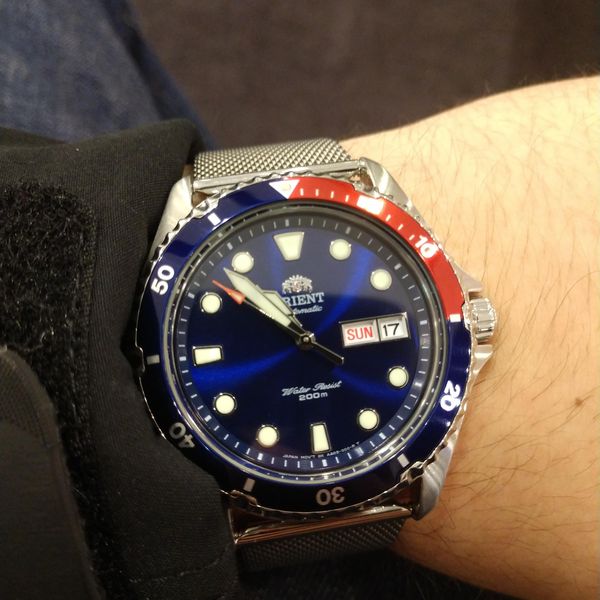 [WTS] Orient Ray 2 with strapcode metal super oyster band and pepsi ...