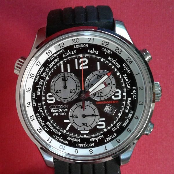 Citizen WR100 ECO-DRIVE GMT Chronograph Wristwatch | WatchCharts ...