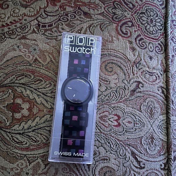Vintage Swatch Pop Watch Working Condition Checkers 1990s rare colour ...