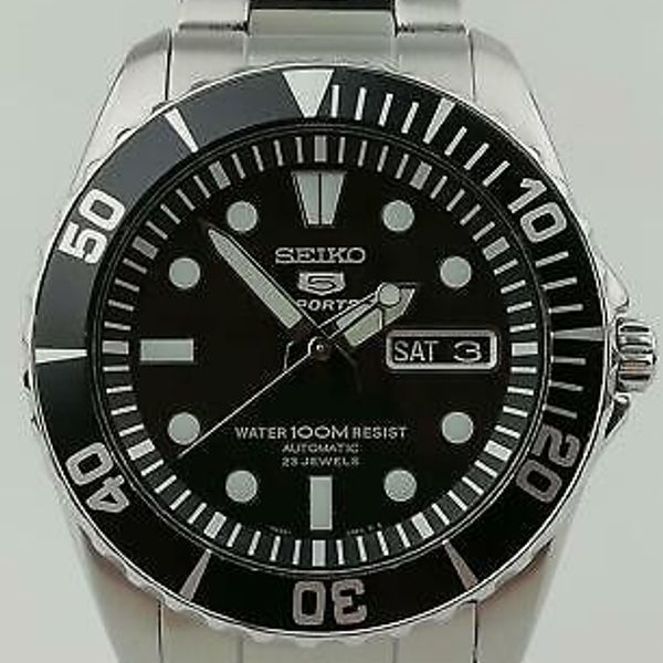 Seiko 5 SNZF17K1 Sports Automatic Submariner Styled 'Sea Urchin' Mens Watch £279 | WatchCharts ...