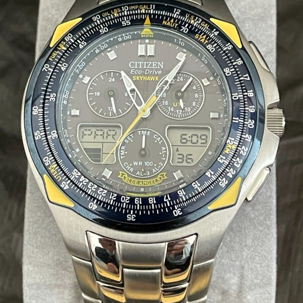 Citizen Skyhawk Blue Angels Eco-Drive C651-T000959 Mens Watch ...
