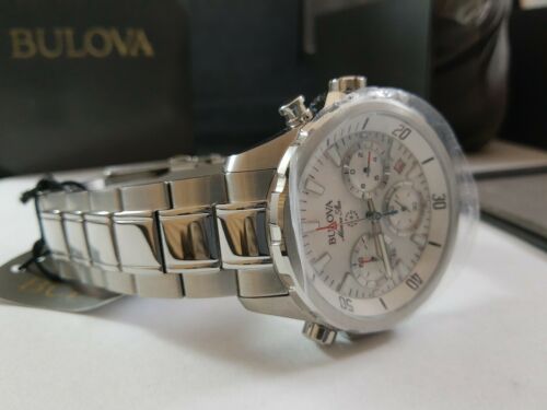 Bulova Marine Star White Dial Stainless Steel Men's Watch - 96B255 MSRP ...