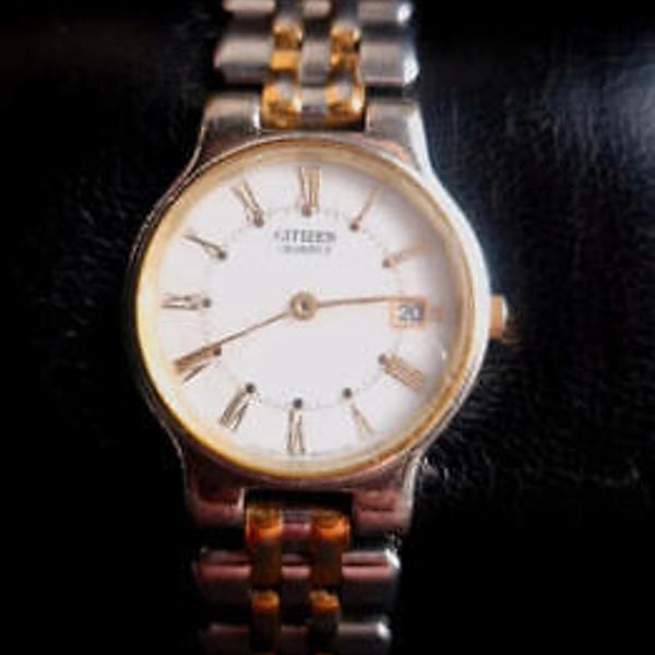 Citizen Quartz Two-Tone Roman Numeral Watch, 24mm Case | WatchCharts ...