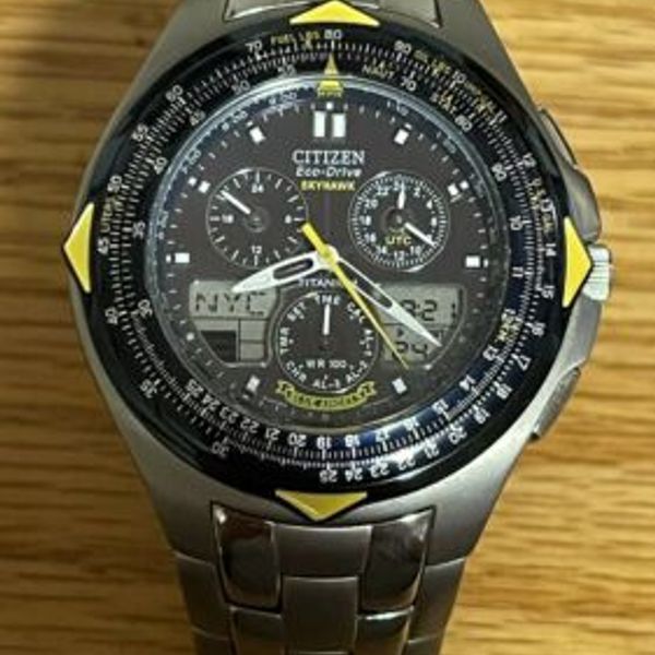 Citizen Eco-Drive Skyhawk Blue Angels Titanium C651-T000967 HST ...