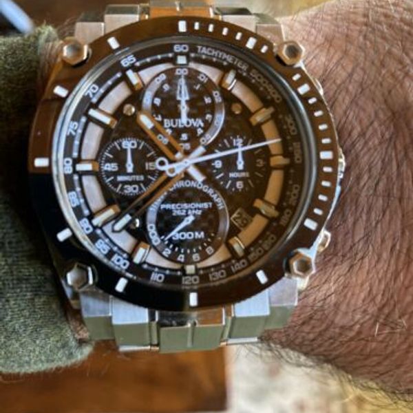Bulova Precisionist Chronograph StainlessSteel Quartz 98B405 |Watch ...