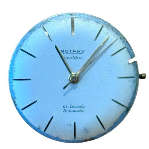 Rotary Rotamatic Watch Movement Mechanical 41 Jewel Cal.1580 REPAIRS ...
