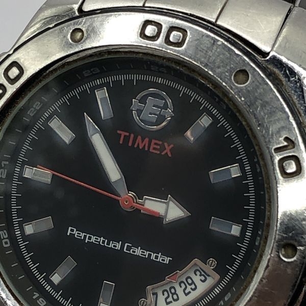 All Steel Timex Special Daydate Perpetual Calendar Quartz Men Watch ...